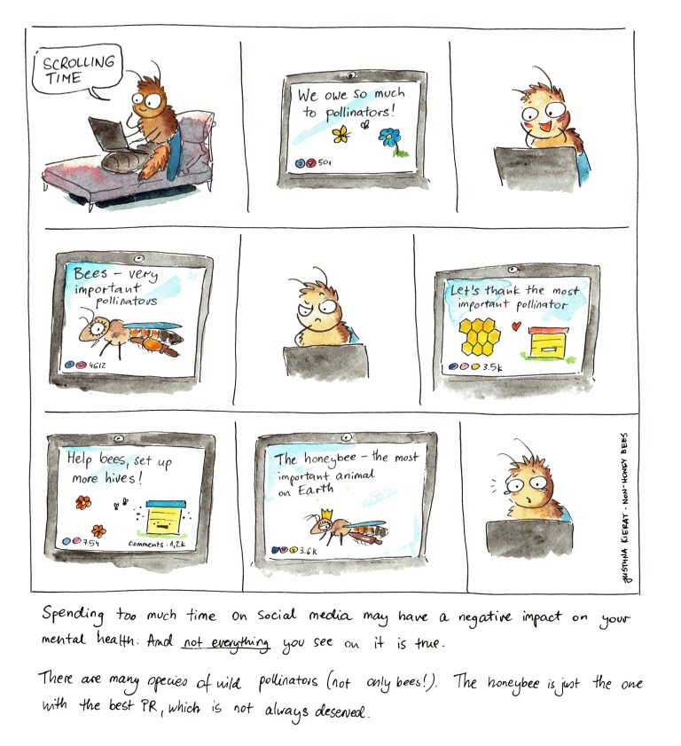 Scrolling – Non-honey bees